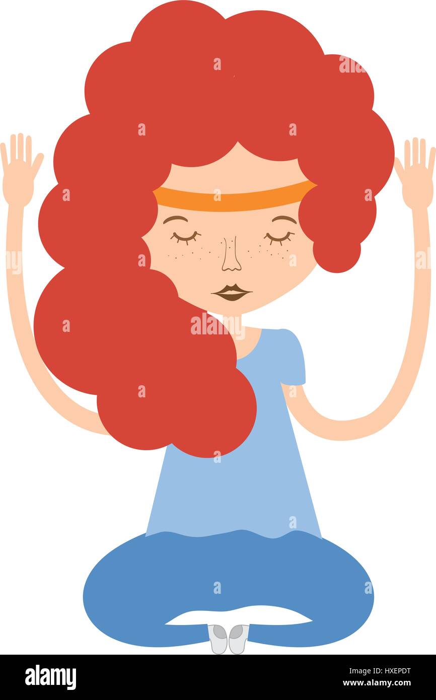 woman relax meditation icon Stock Vector Image & Art - Alamy