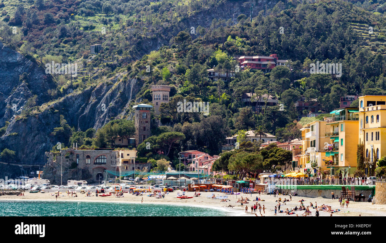 Monterosso al Mare, a coastal village and resort in Cinque Terre, Italy ...