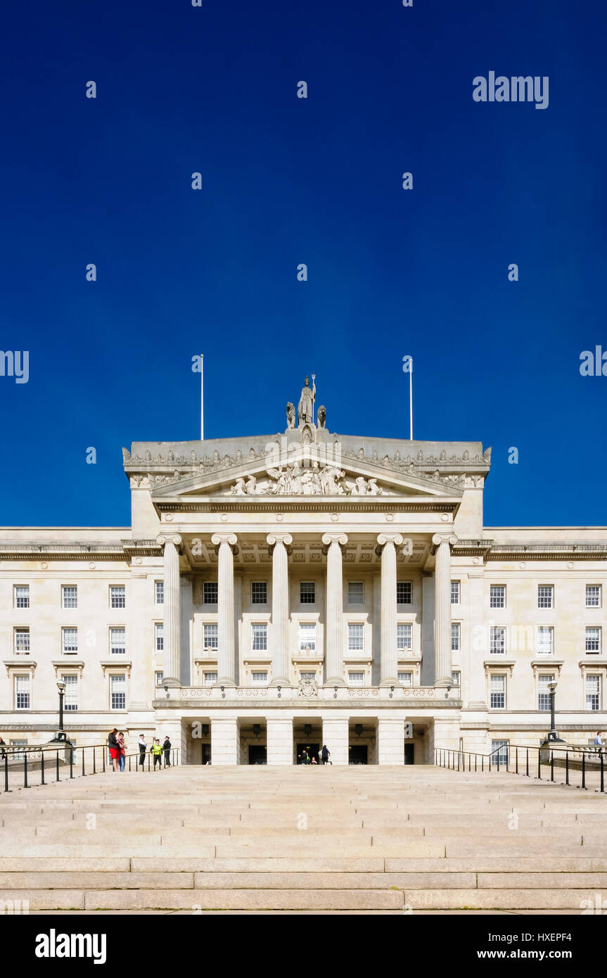 Steps leading up to Parliament Buildings, Stormont, Belfast, home of ...