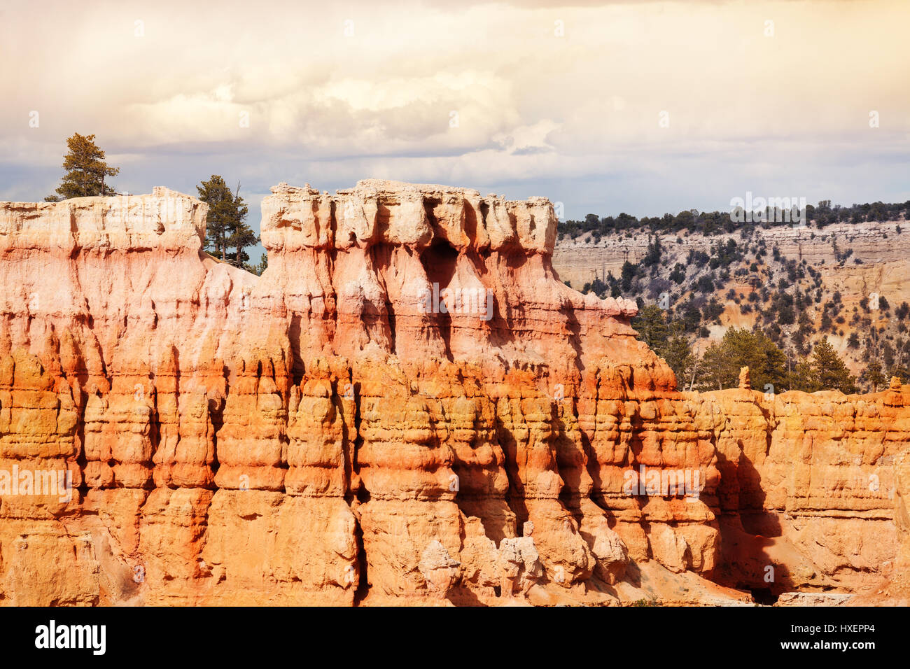 Earth material exposed to erosion action at Bryce Canyon National Park ...