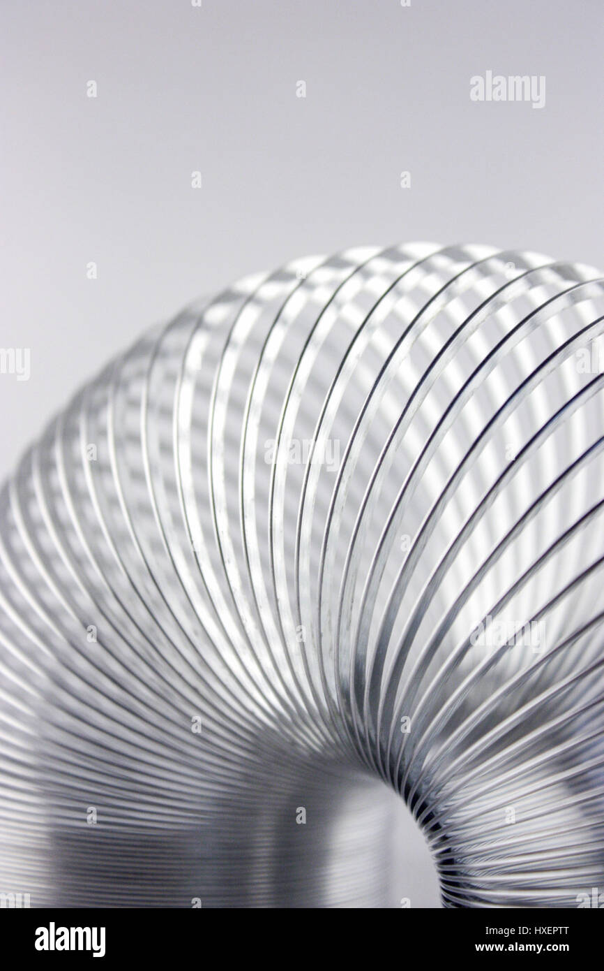 Detail of large flexible spring Stock Photo - Alamy