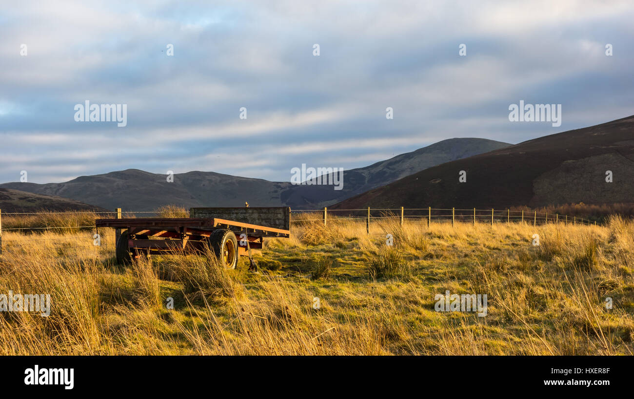 Old farm trailer hi-res stock photography and images - Alamy