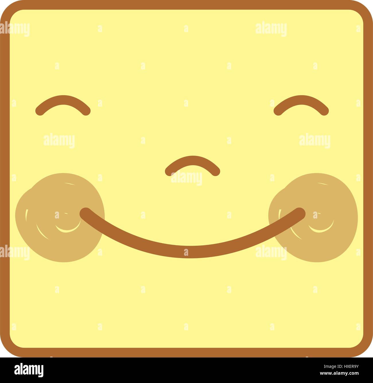 Cheeks Funny Face Stock Vector Images - Alamy