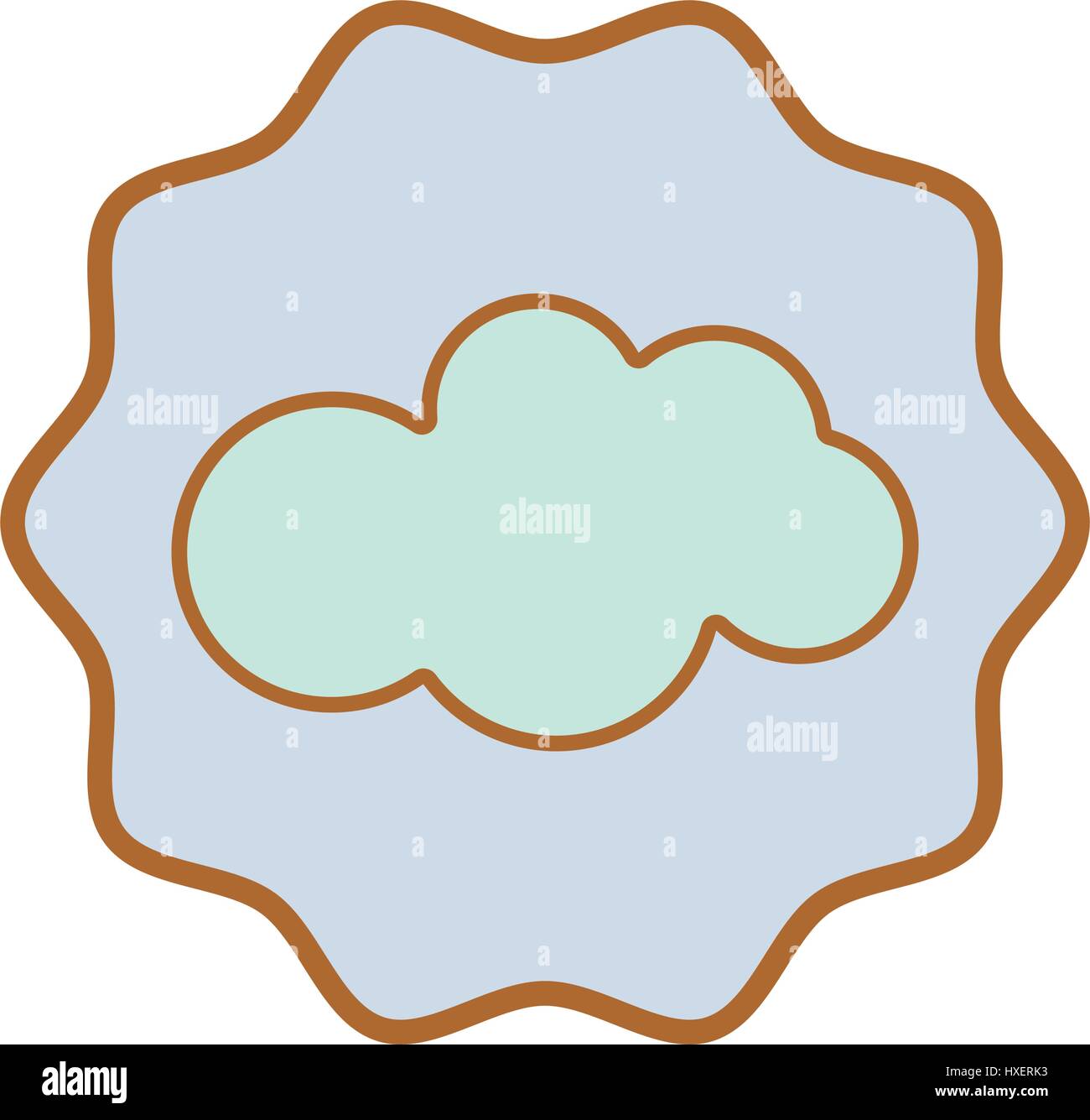 symbol nice cloud sky icon Stock Vector Image & Art - Alamy