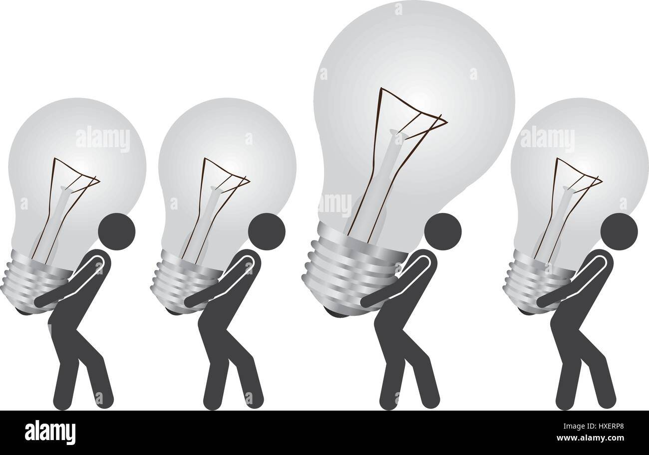 people loading bulbs icon Stock Vector Image & Art - Alamy