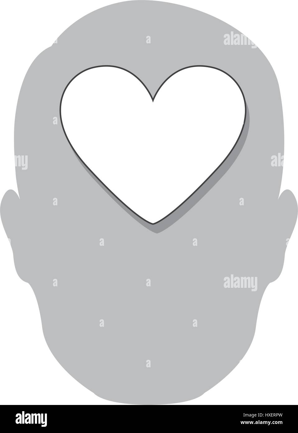 person heart brain icon Stock Vector Image & Art - Alamy