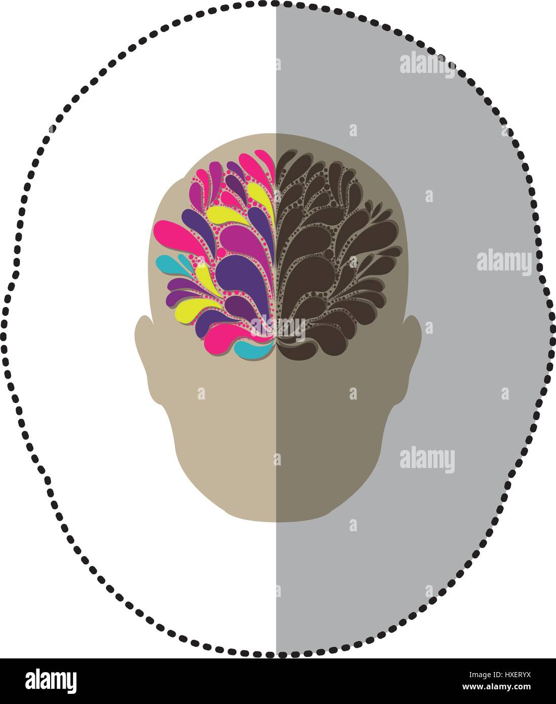 person with brain idea icon Stock Vector Image & Art - Alamy