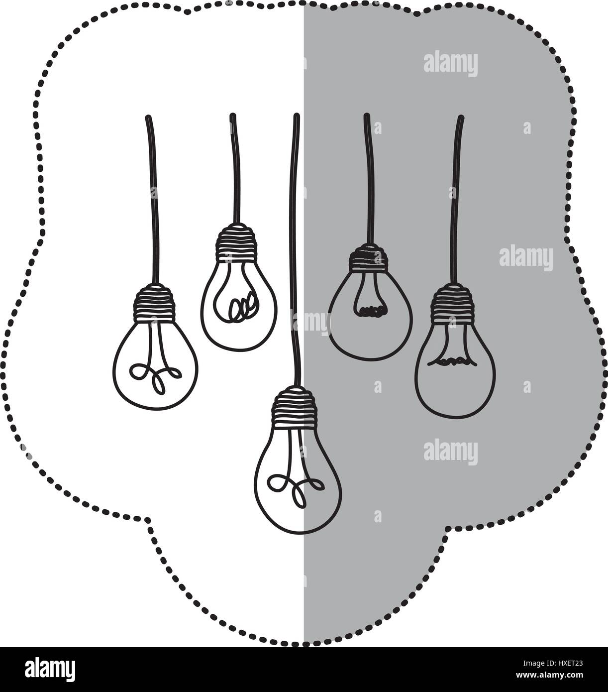 light bulbs hanging icon Stock Vector Image & Art - Alamy