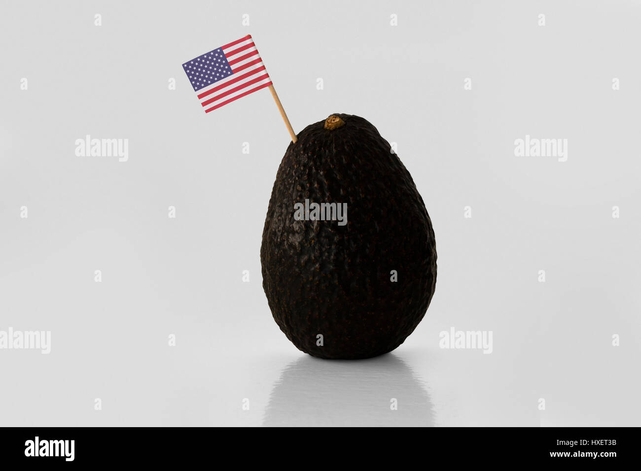 Isolated avocado with USA flag Stock Photo - Alamy