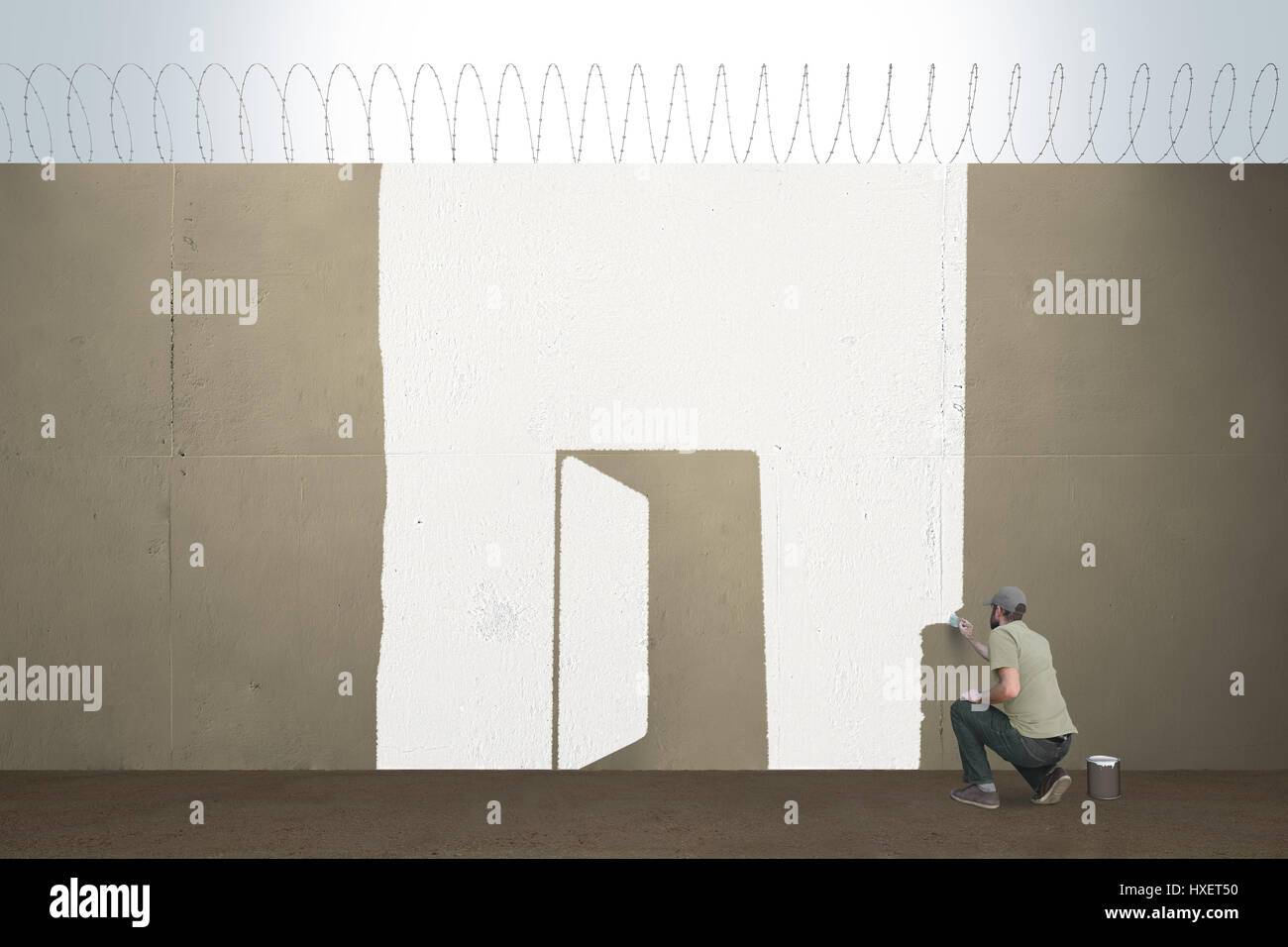 Open border hi-res stock photography and images - Alamy