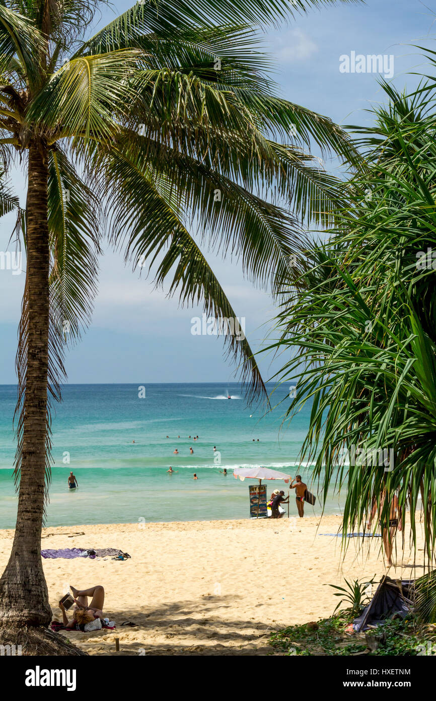 Phuket island sunset beach panorama hi-res stock photography and images ...