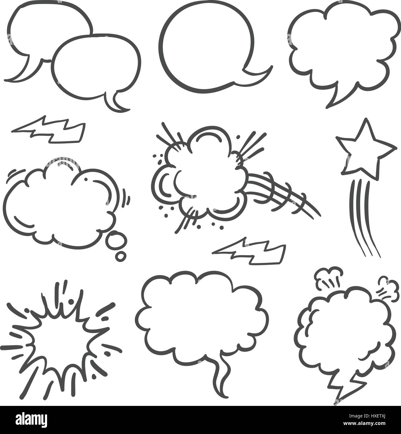 Collection stock text balloon hi-res stock photography and images - Alamy