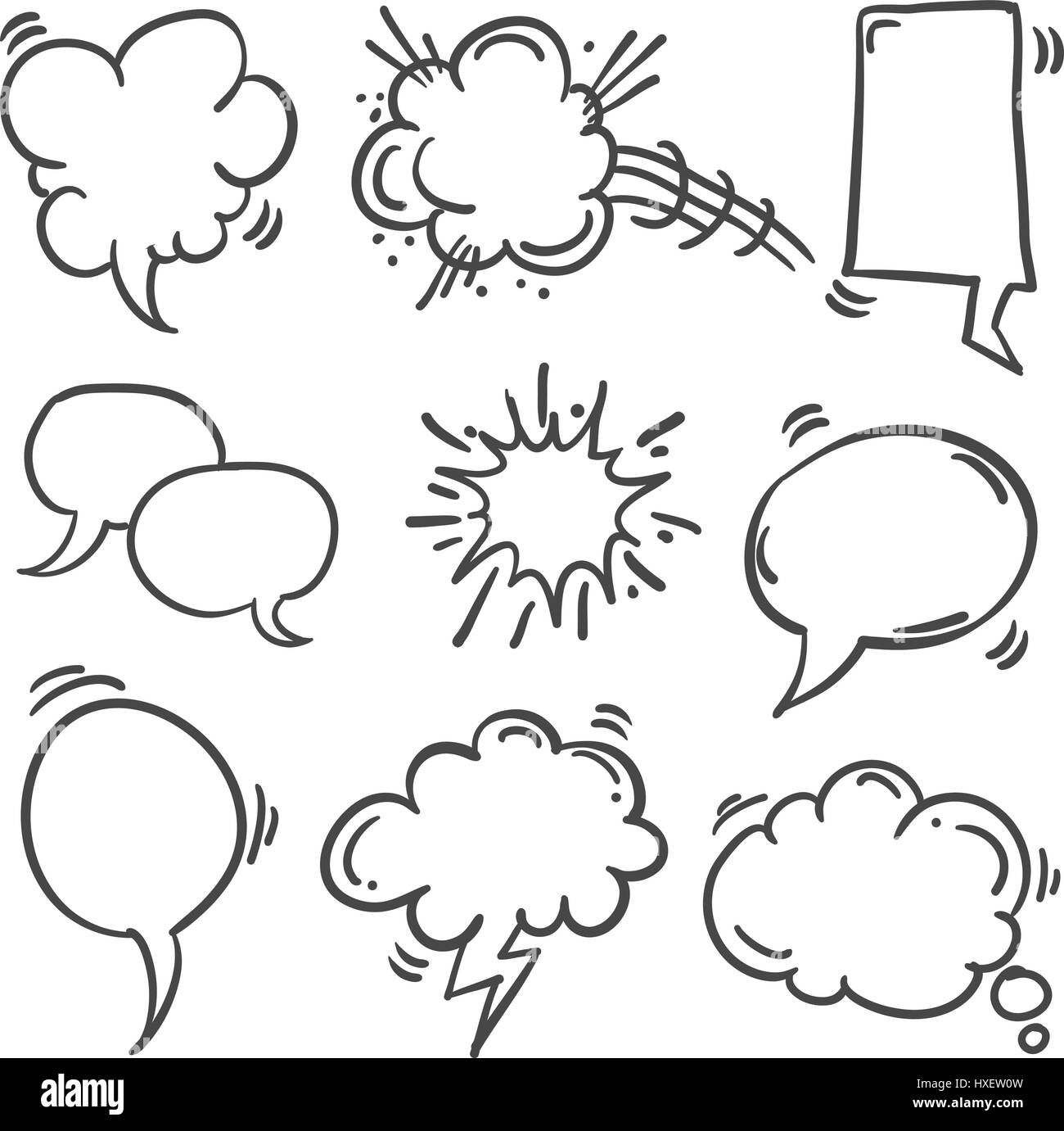 Text balloon Black and White Stock Photos & Images - Alamy