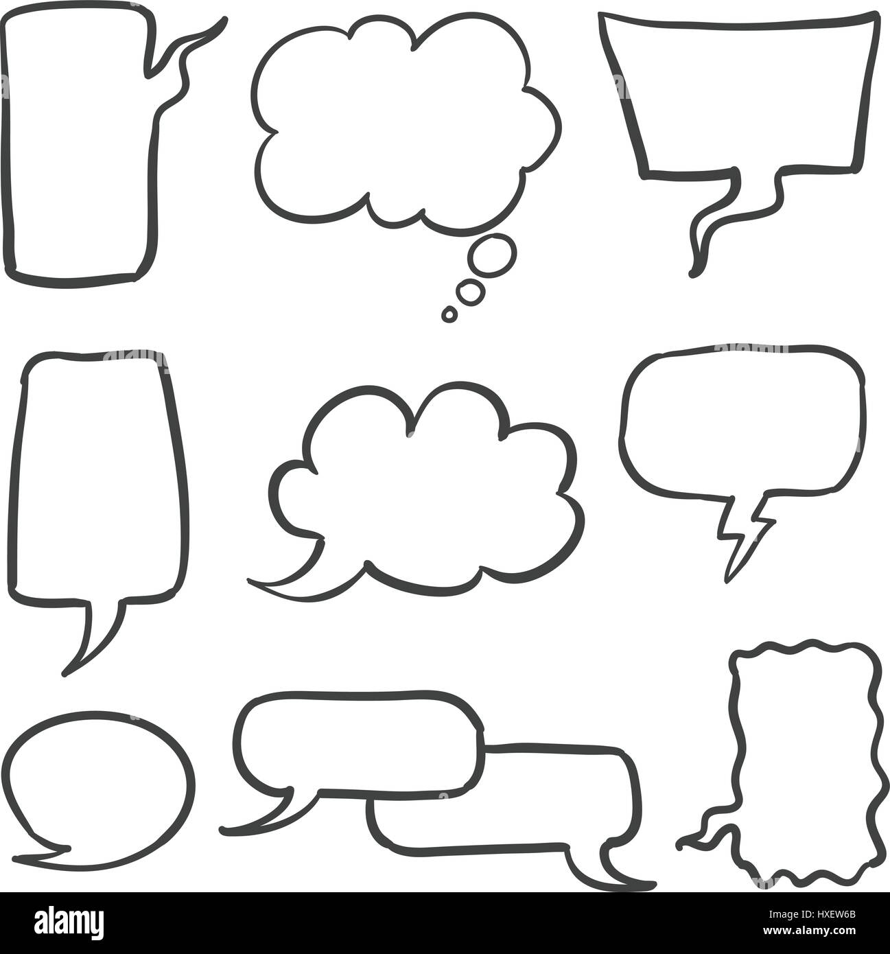 Collection stock of text balloon vector Stock Vector Image & Art - Alamy