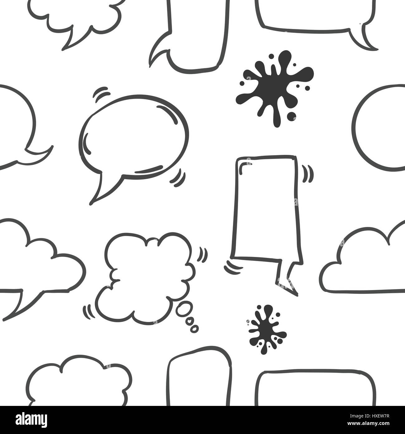 Collection of text balloon pattern style Stock Vector Image & Art - Alamy