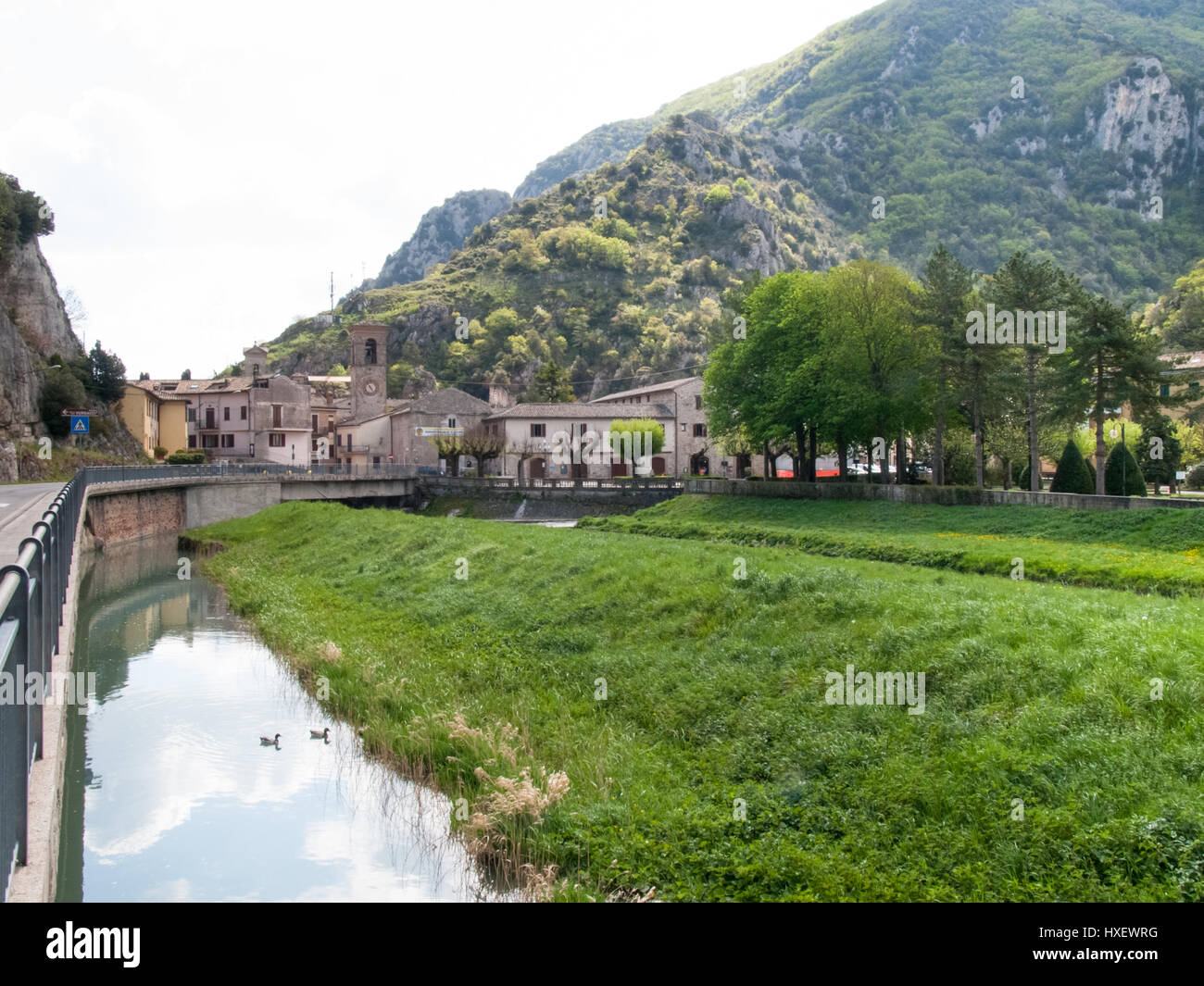Italy, Apennines Umbria, Marche, Abruzzo: Panorama of the Apennine ...