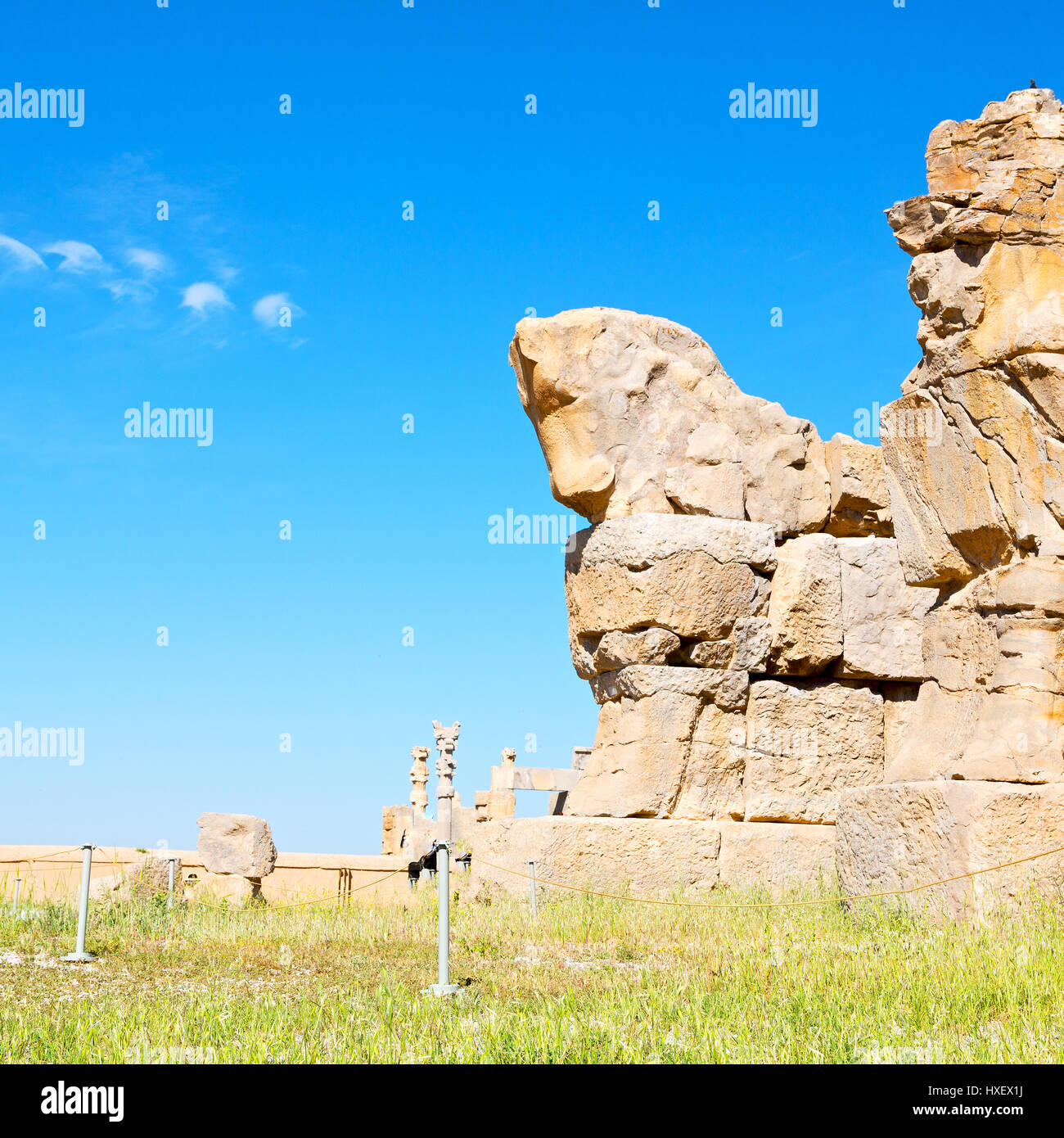 blur in iran persepolis the old ruins historical destination monuments ...
