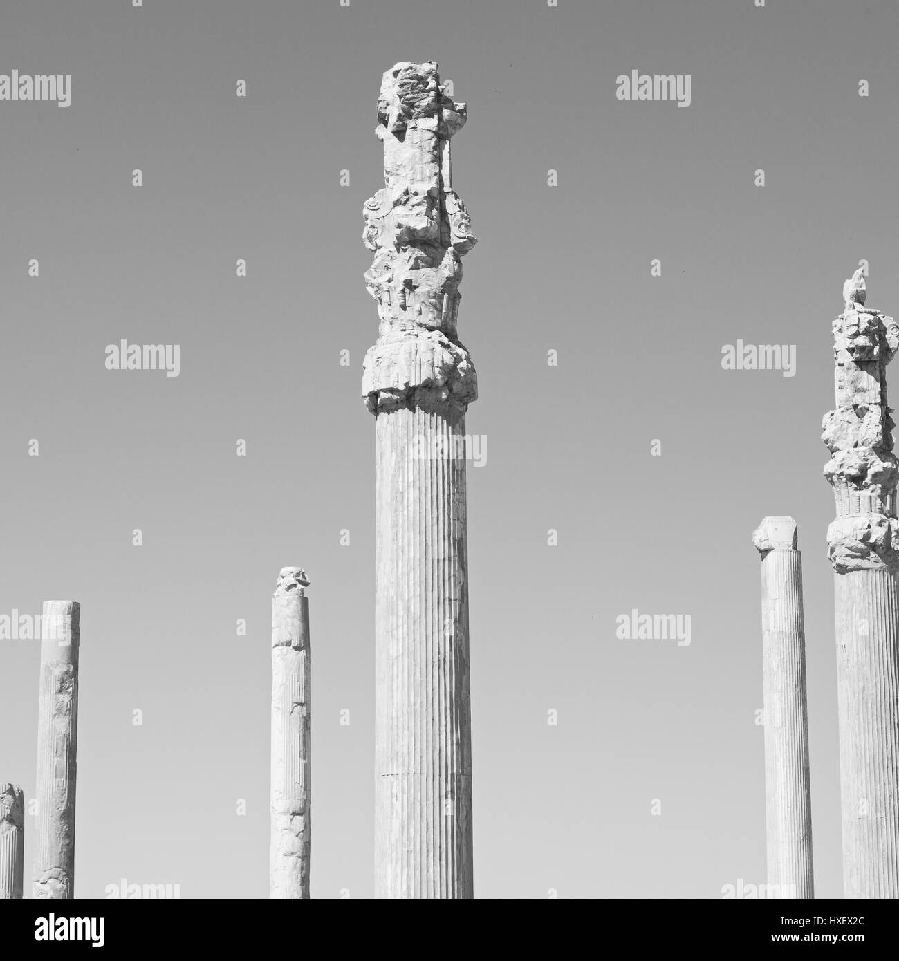 blur in iran persepolis the old ruins historical destination monuments ...