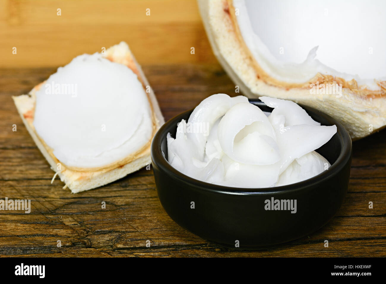 Coconut meat hi-res stock photography and images - Alamy