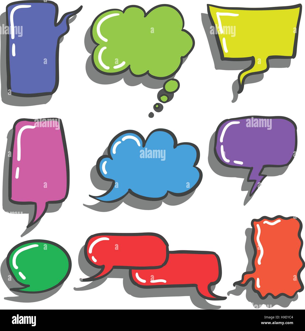 Hand message bubble stock hi-res stock photography and images - Alamy