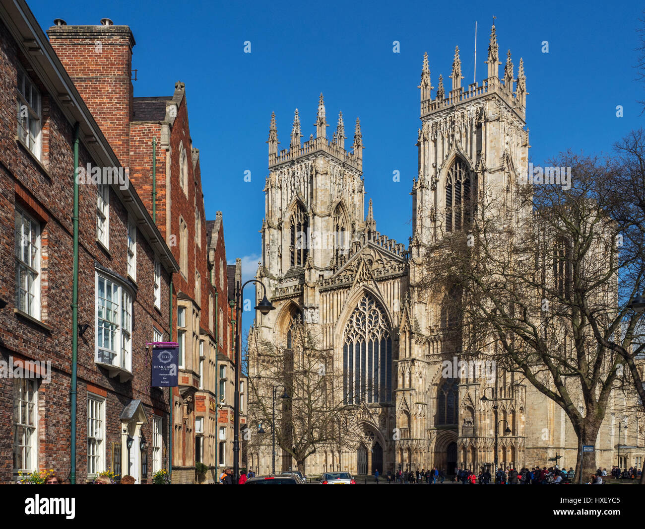 York Minster from Duncombe Place York Yorkshire England Stock Photo - Alamy