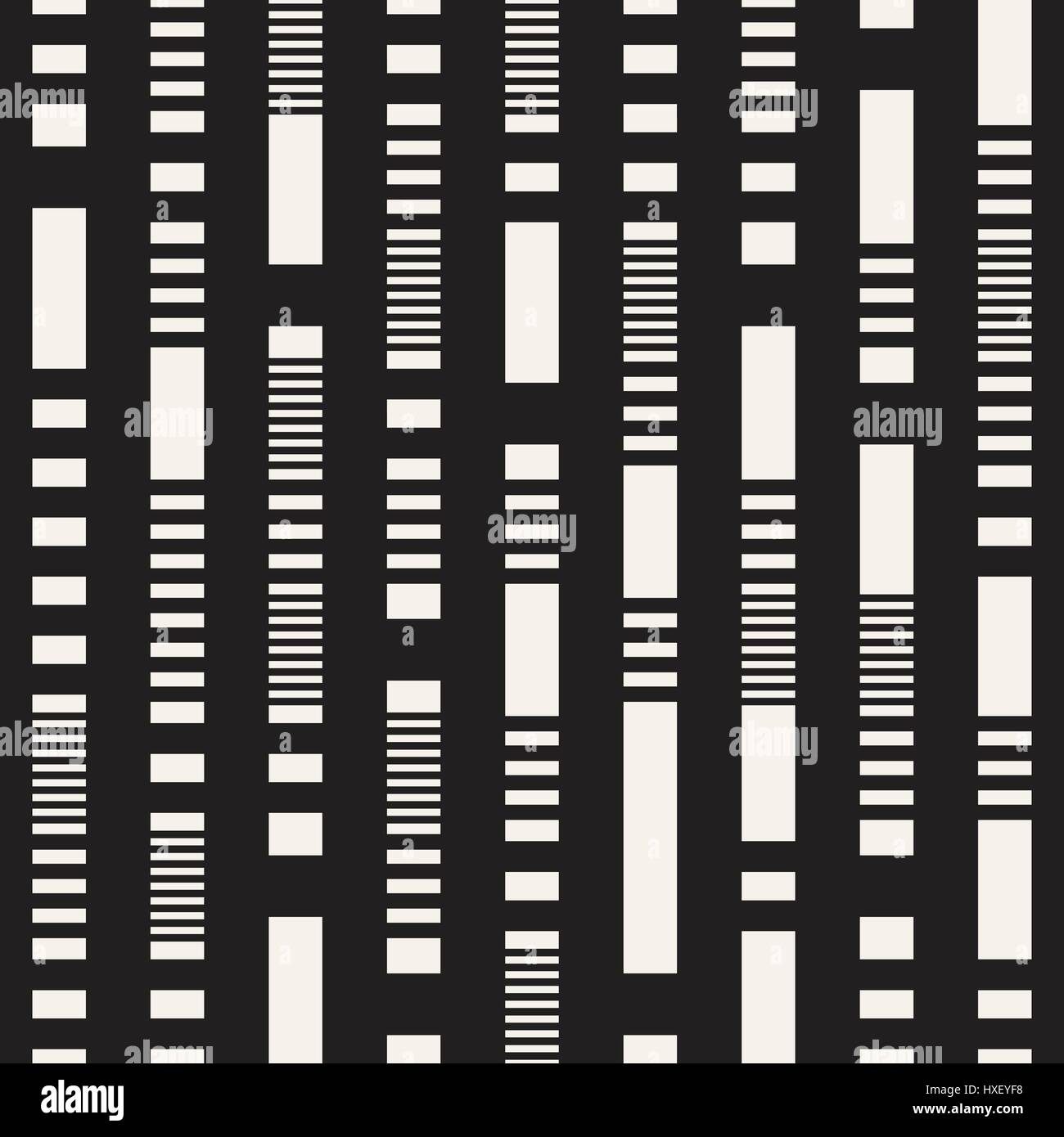 Black and White Irregular Dashed Lines Pattern. Abstract Vector ...