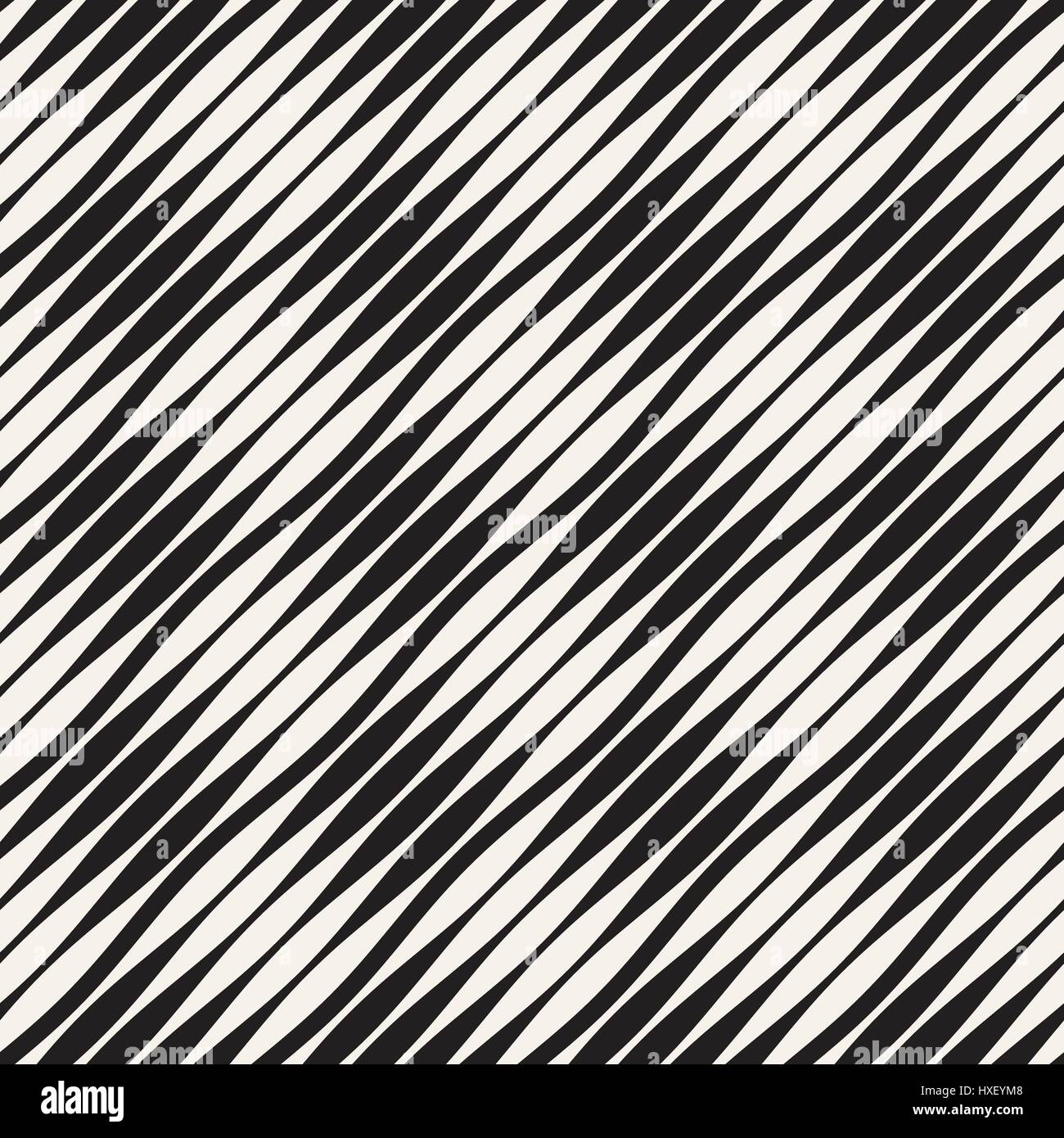 Wavy stripes vector seamless pattern. Retro wavy texture. Geometric ...