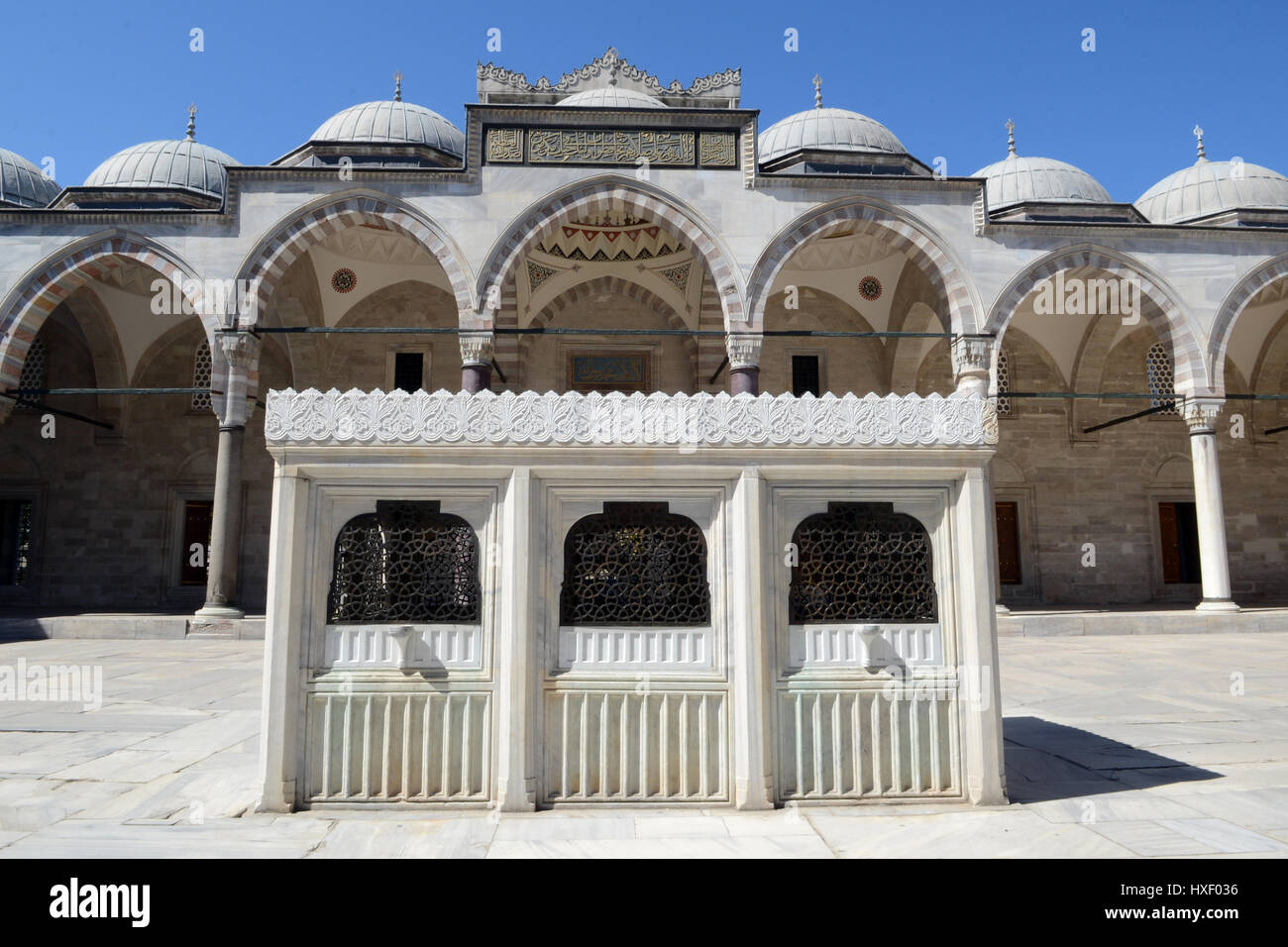 The Ottoman imperial mosque Bayezid II Mosque is located in the Fatih ...