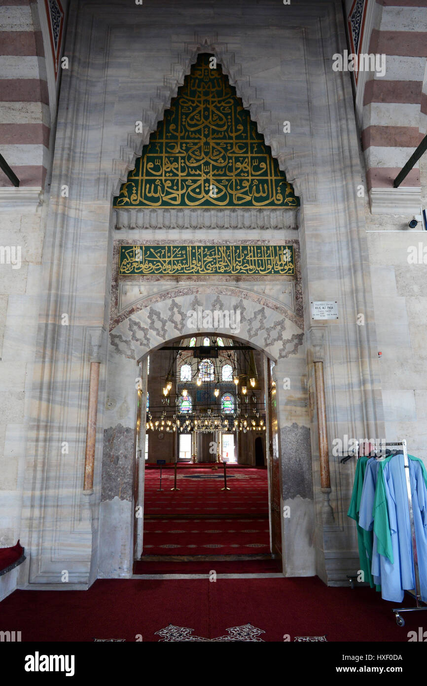 The entrance of the Ali Pasha Mosque in Istanbul, which is part of the ...