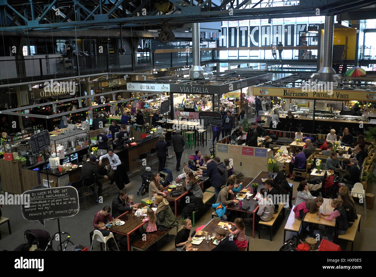 The Mathallen in Oslo is a lively place to find speciality shops, cafés ...