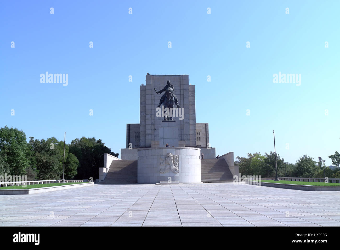 The famous landmark the National monument in Vitkov is located on the ...