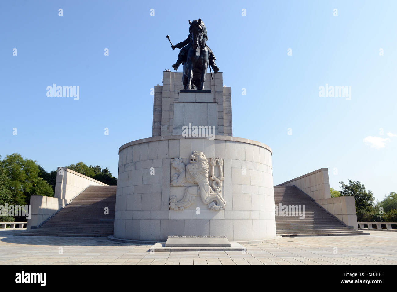 The famous landmark the National monument in Vitkov is located on the ...