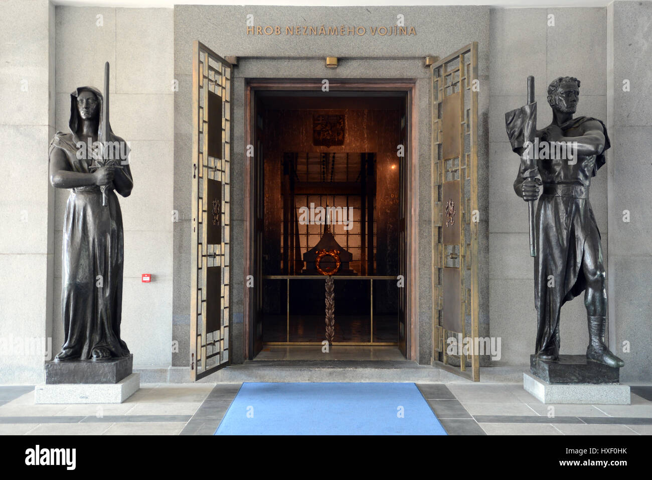 The famous landmark the National monument in Vitkov is located on the ...