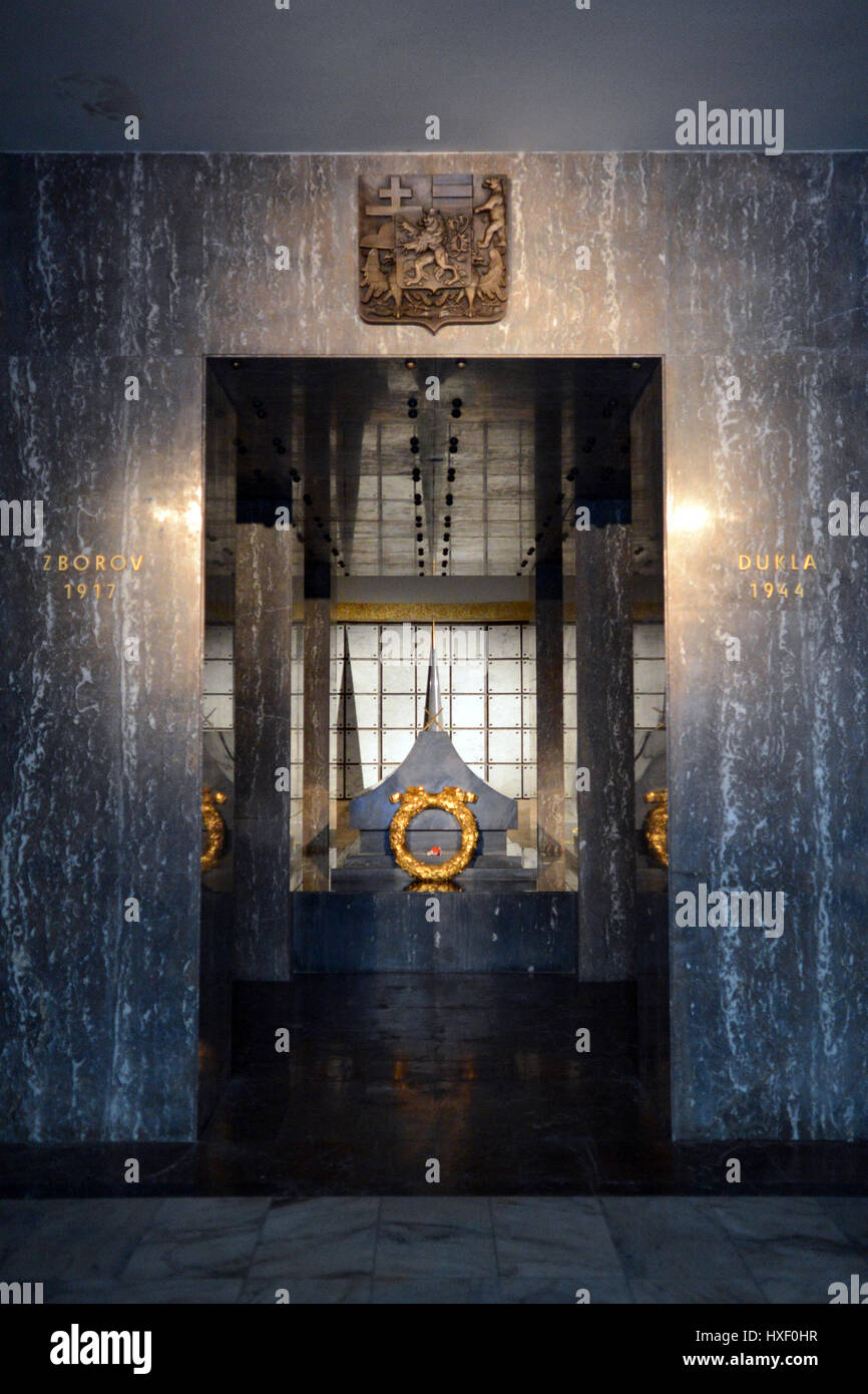 The famous landmark the National monument in Vitkov is located on the ...