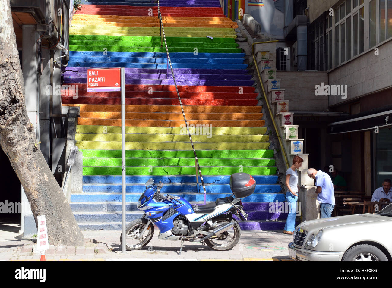 Istanbul pedestrian street cihangir hi-res stock photography and images ...