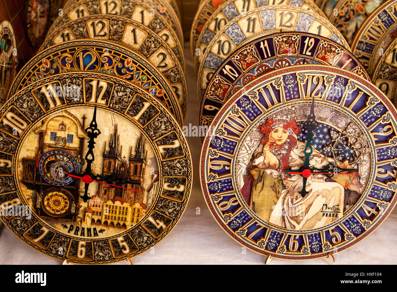 Clocks, Prague, Czech Stock Photo - Alamy