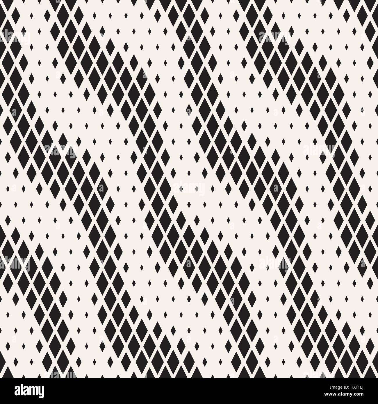 Repeating Rectangle Shape Halftone. Modern Geometric Lattice Texture. Vector Seamless Monochrome ...