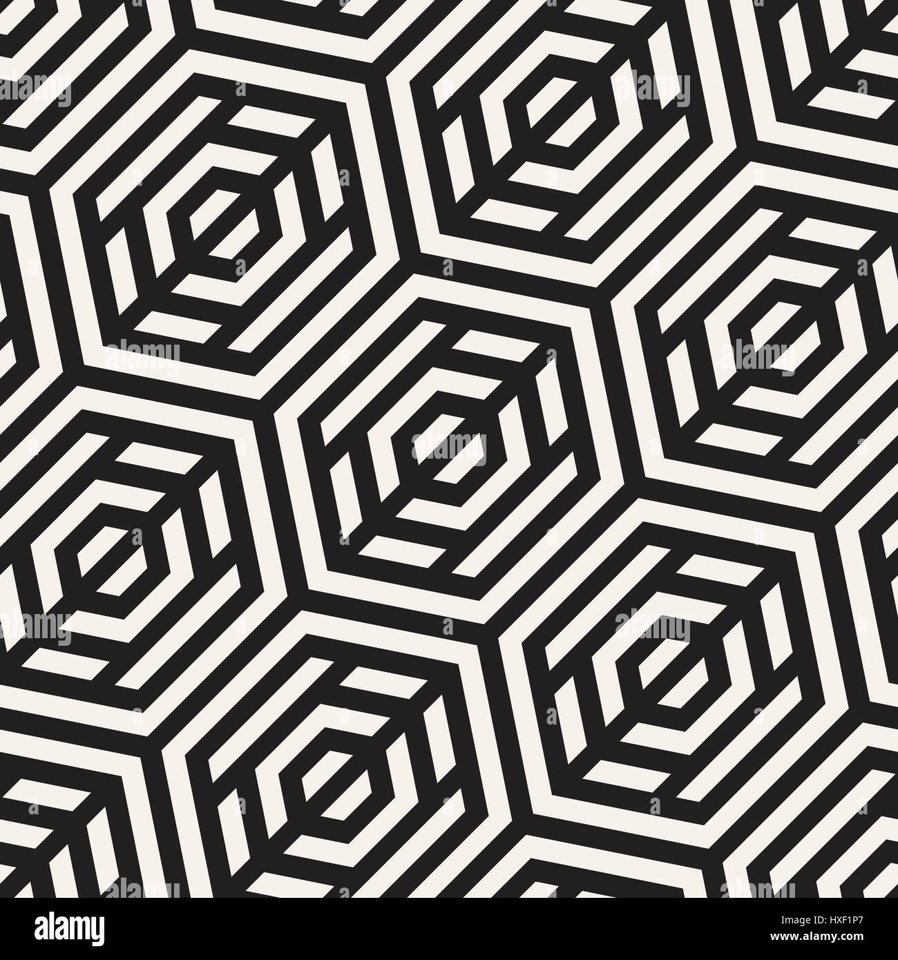 Vector Seamless Pattern. Repeating Lattice Abstract Background. Linear Grid From Striped ...
