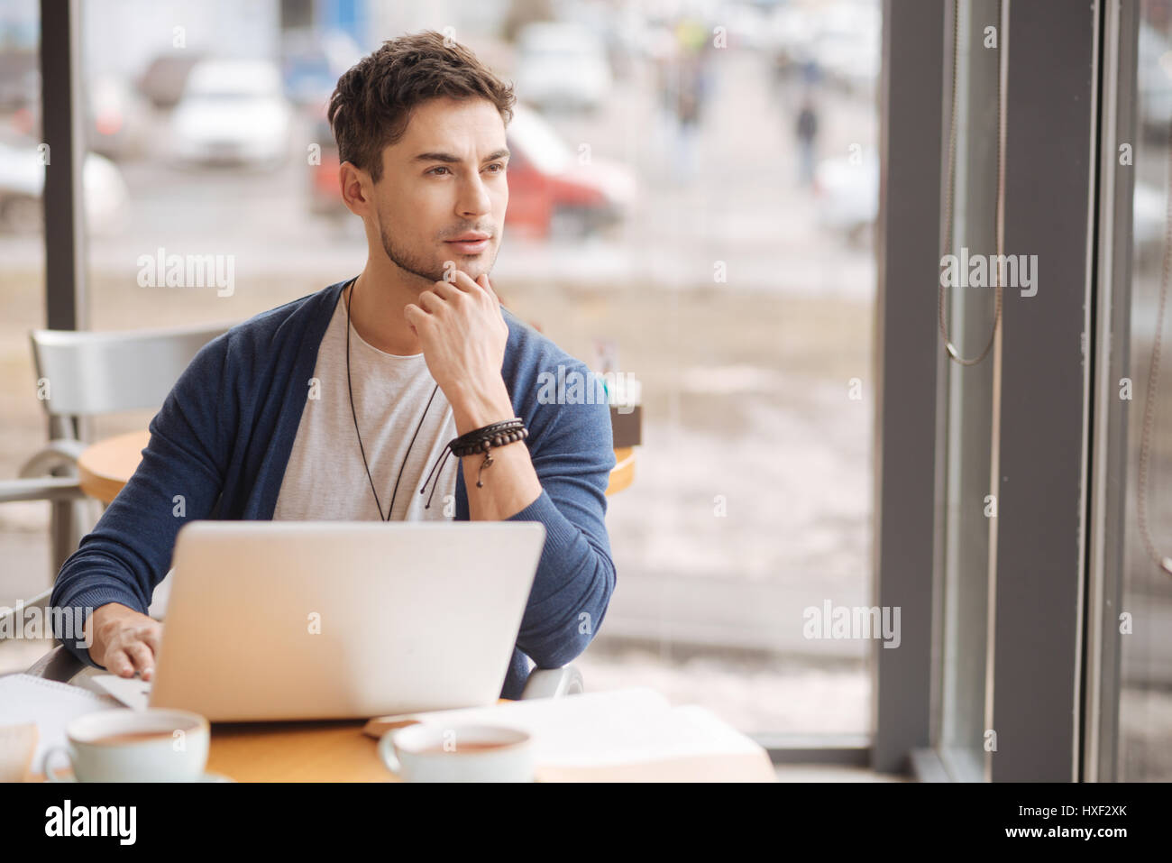 Young handsome guy business lunch hi-res stock photography and images ...