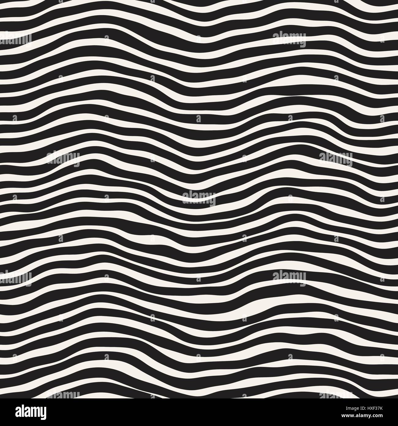 Wavy Ripple Hand Drawn Lines. Abstract Geometric Background Design ...