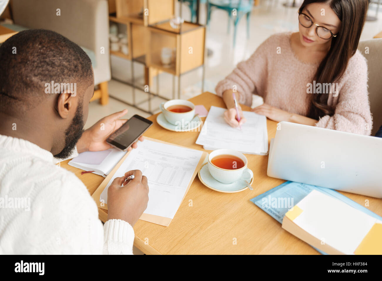 INvolved smart students learning Stock Photo - Alamy
