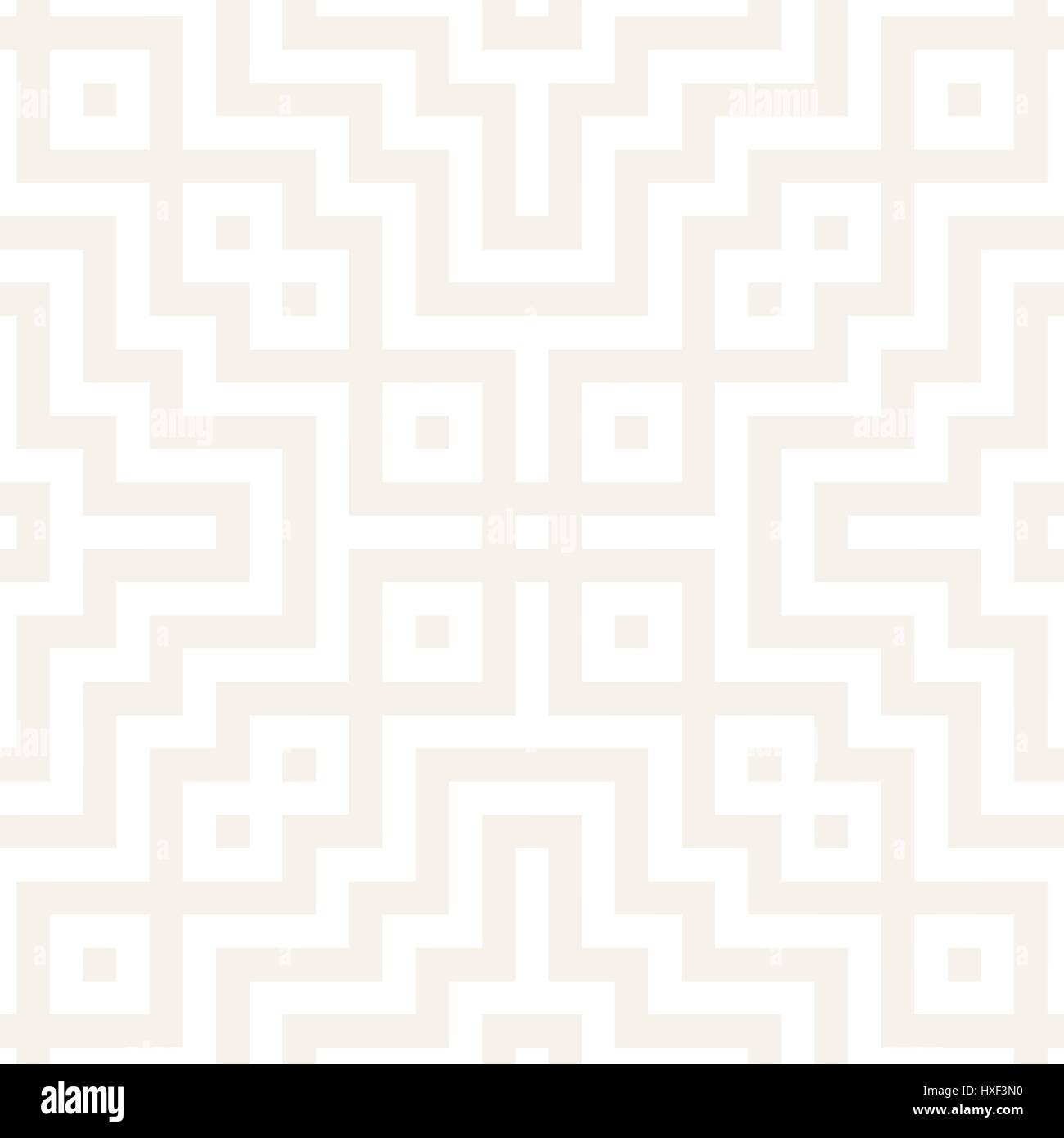 Maze Tangled Lines Contemporary Graphic. Abstract Geometric Background Design. Vector Seamless ...