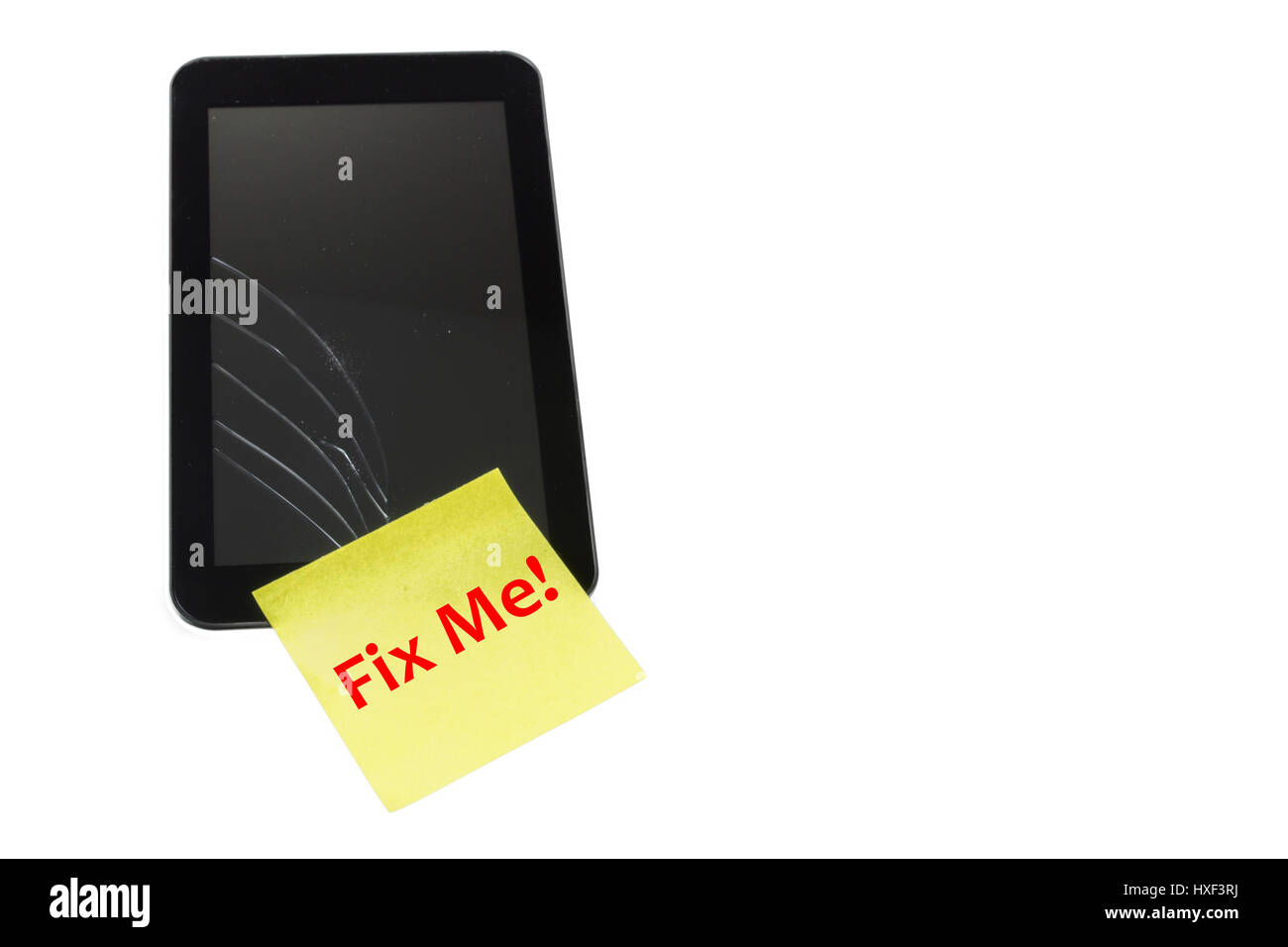 Tablet repair screen broken Cut Out Stock Images & Pictures - Alamy