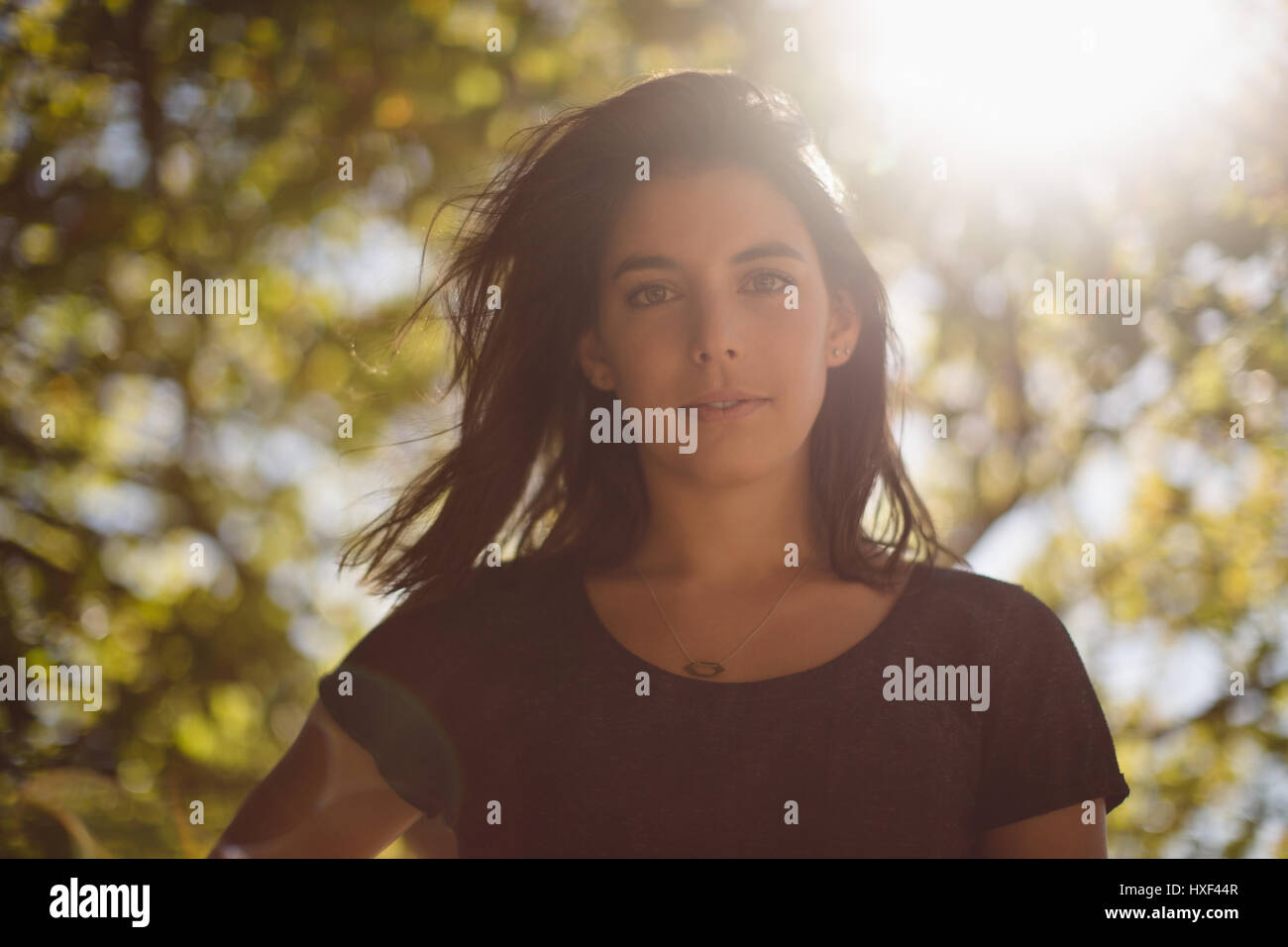 Portrait beautiful young woman sunny hi-res stock photography and ...