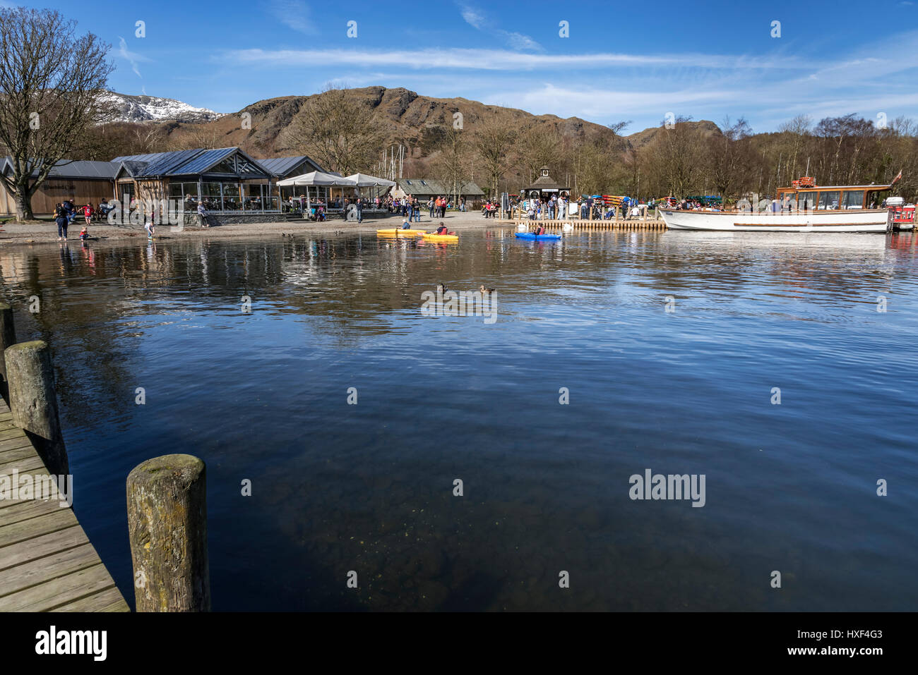 The Bluebird cafe on the shores of lake Coniston Stock Photo - Alamy
