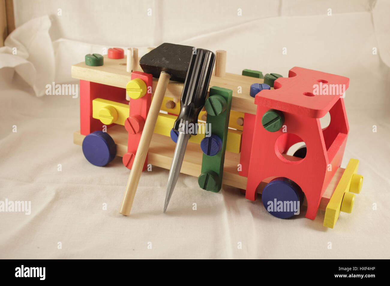 Toy car designer and tools Stock Photo - Alamy