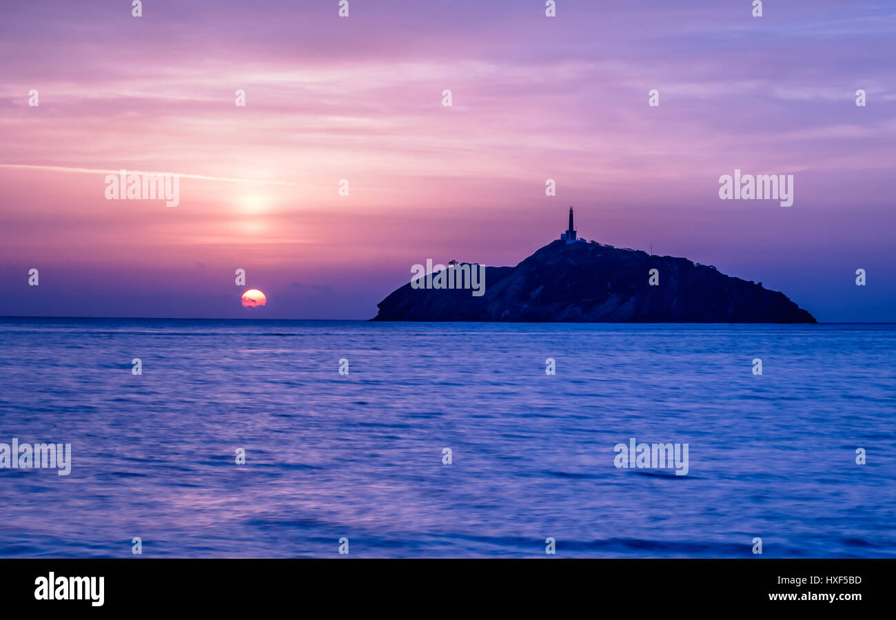 Sunset caribbean sea colombia hi-res stock photography and images - Alamy