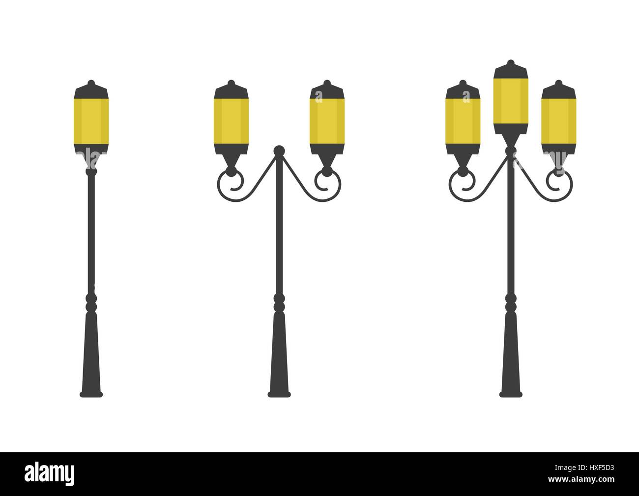Old street lantern lighting Stock Vector Images - Alamy
