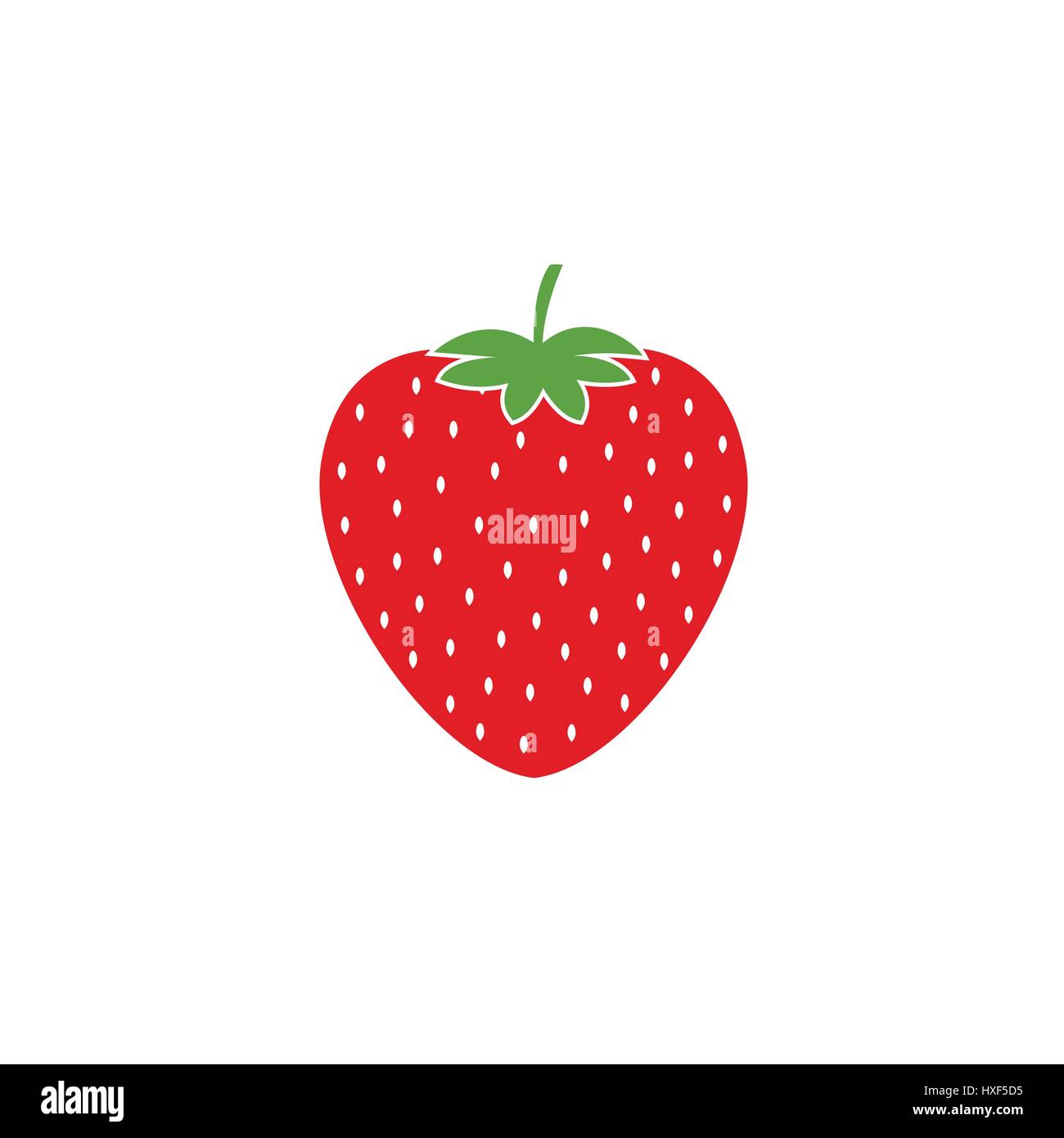 Simple strawberry icon Cut Out Stock Images & Pictures - Alamy