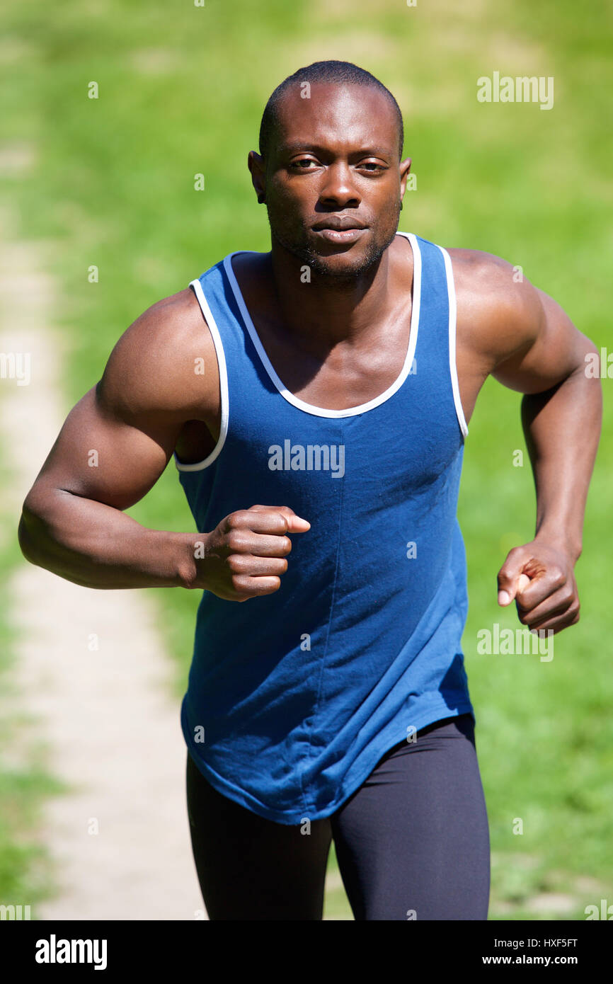 Healthy athlete black male hi-res stock photography and images - Alamy